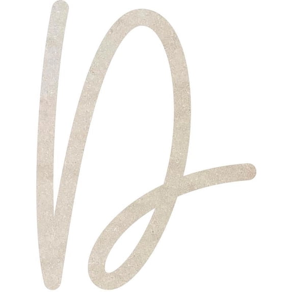 Wood MDF Alphabet A-Z, Unfinished 20'' Tall Baleno Font D, Kid's Craft ...