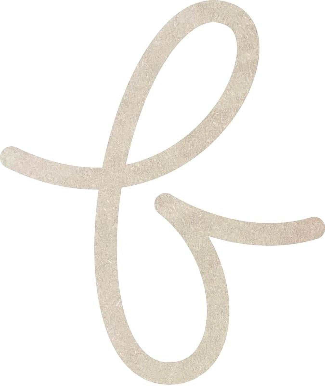 Wood MDF Alphabet A-Z, Unfinished 20'' Tall Baleno Font F, Kid's Craft ...