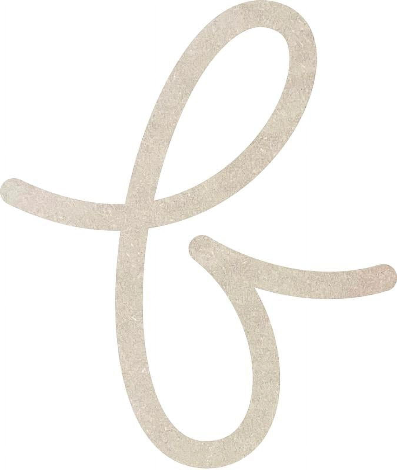 Wood MDF Alphabet A-Z, Unfinished 20'' Tall Baleno Font F, Kid's Craft ...