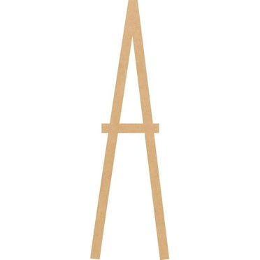 Wooden MDF Letter (D) Unfinished Craft, 8'' Tall Paintable DIY, Script ...