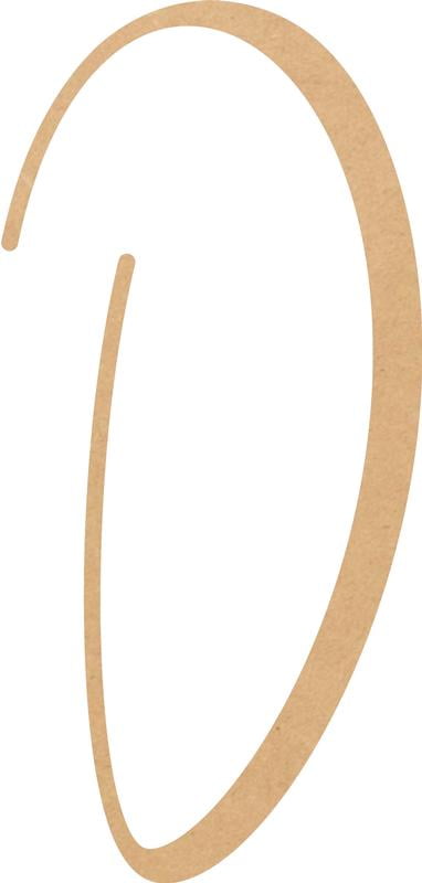 Wood MDF Letter D, Craft Alphabet 2'' Small Home Décor, Buttey Honey ...
