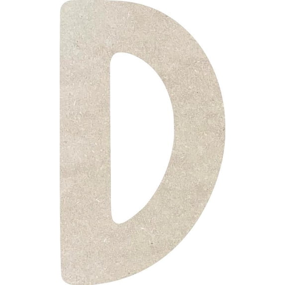 Wood MDF Letter D, Craft Alphabet 20'' Small Home Décor, Rawles ...