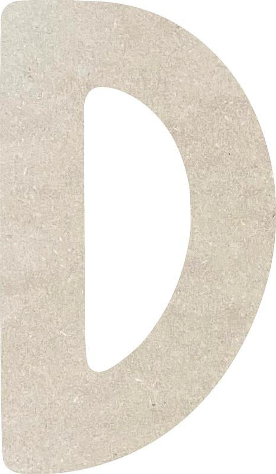 Wood MDF Letter D, Craft Alphabet 3'' Small Home Décor, Rawles ...