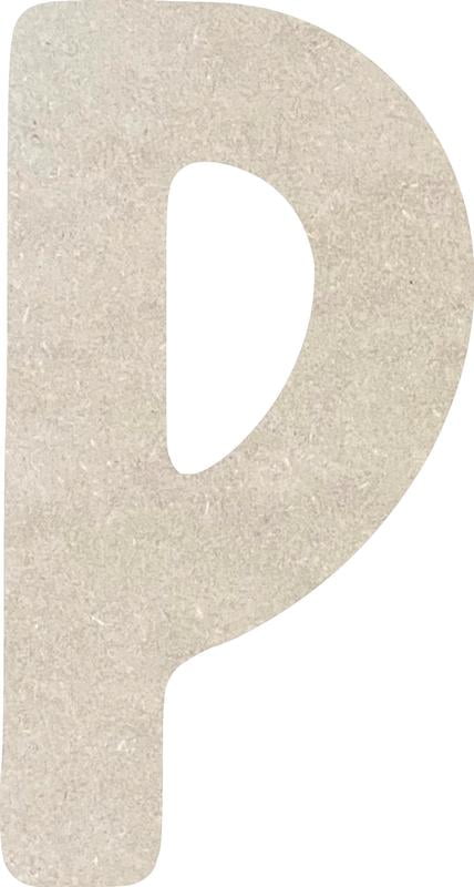 Wood MDF Letter P, Craft Alphabet 2'' Small Home Décor, Rawles ...