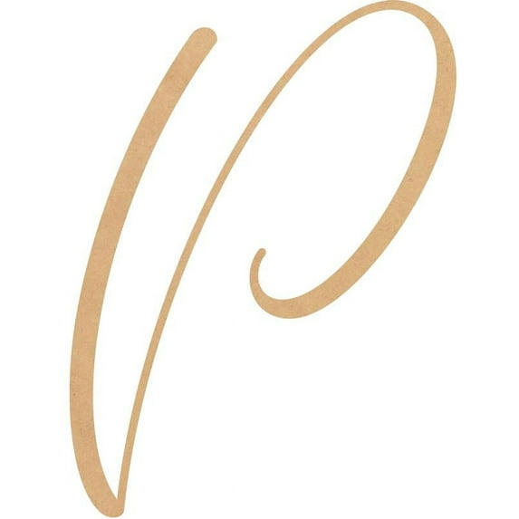 Wood MDF Letter P, Craft Alphabet 20'' Small Home Décor, Bellany ...