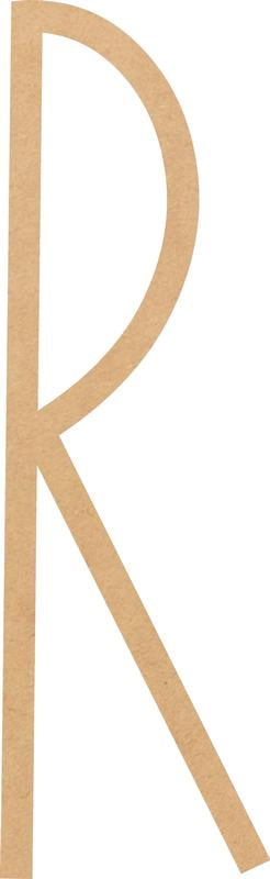 Wood MDF Letter R, Craft Alphabet 3'' Small Home Décor, Motherburger ...