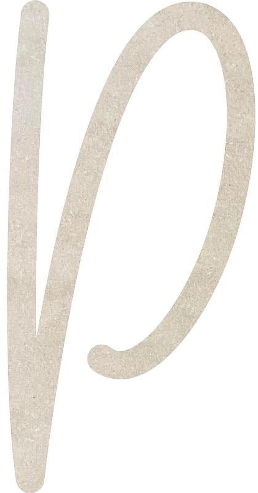 Wood MDF Letters A-Z, Blank DIY 18'' Baleno Font P, DIY Paintable Craft ...