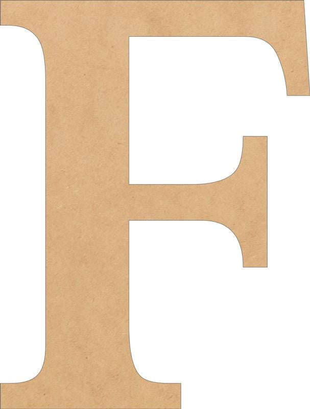 Wood MDF Letters, Unfinished 22'' Tall Times F, Wooden Craft Letter ...