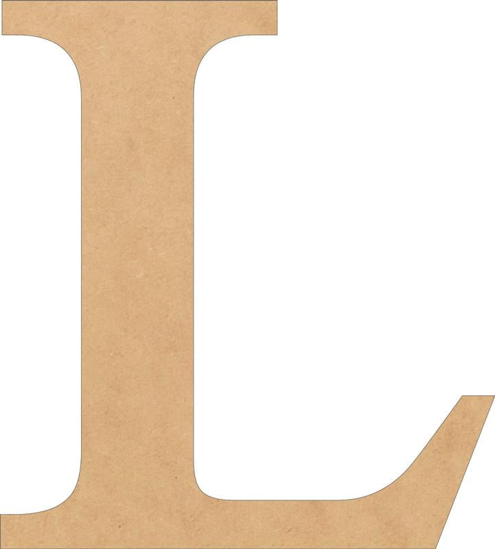 Wood MDF Letters, Unfinished 3'' Tall Times L, Wooden Craft Letter ...