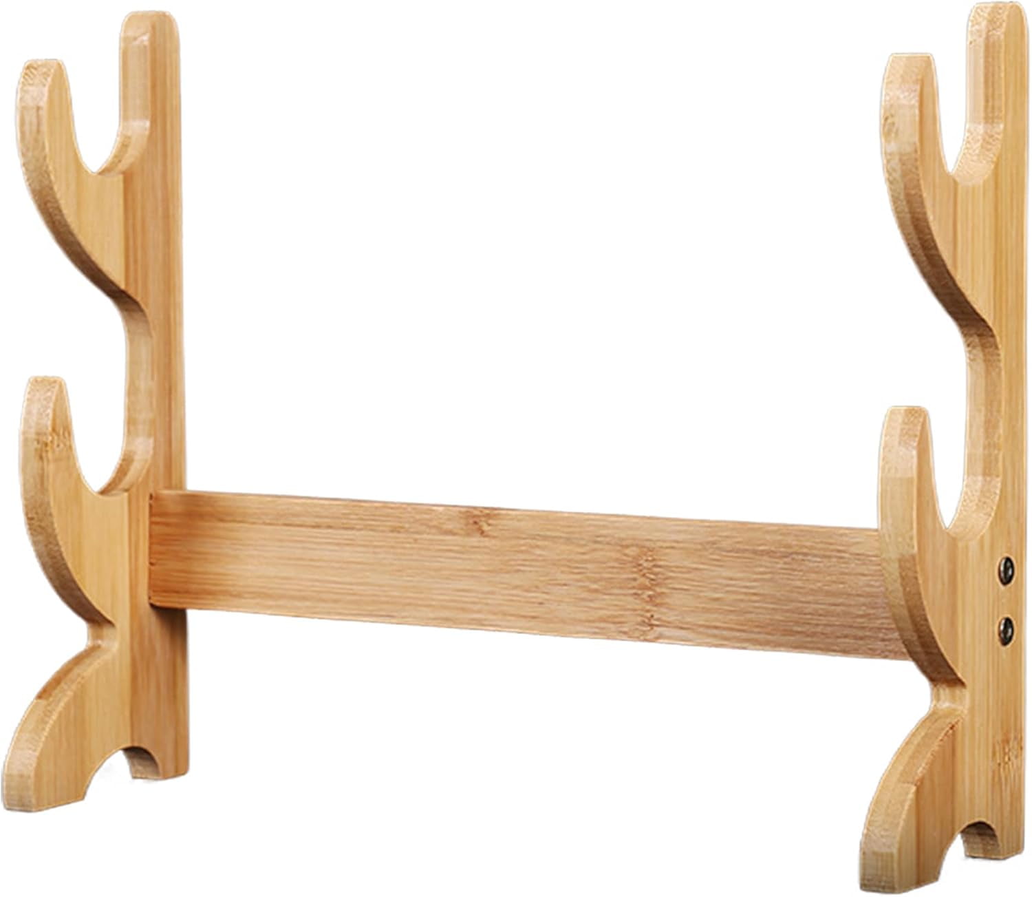 Wood Made Flute Stand Holder Desktop: 2 Layer Musical Instrument Flute ...