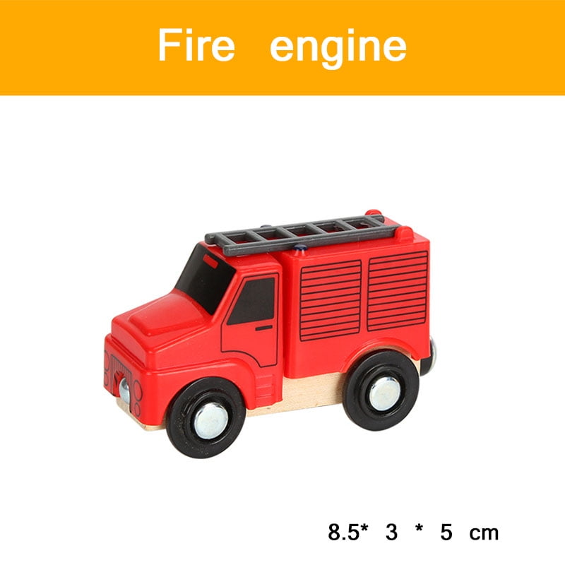 Wood Magnetic Train Plane Wooden Track Railway Helicopter Car Truck ...