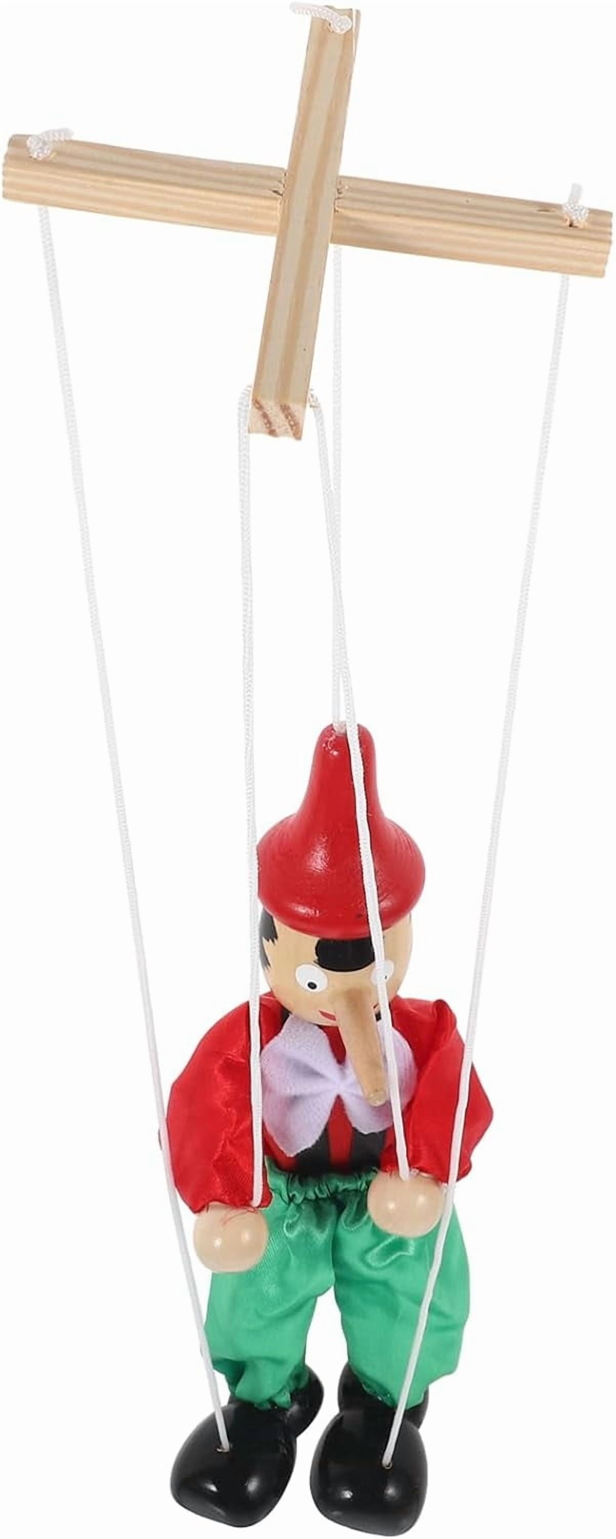Wood Marionette Puppet Interactive Pull String Doll for Creative Play ...