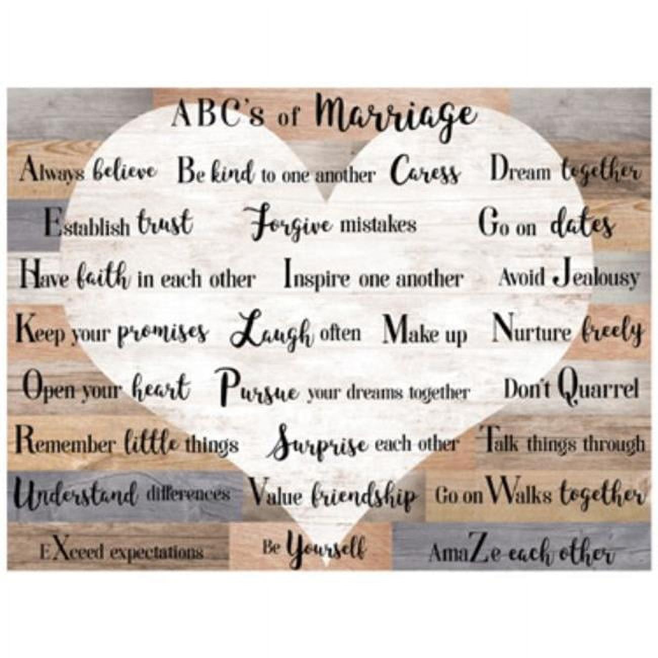 Wood Marriage Wall Plaque - Walmart.com