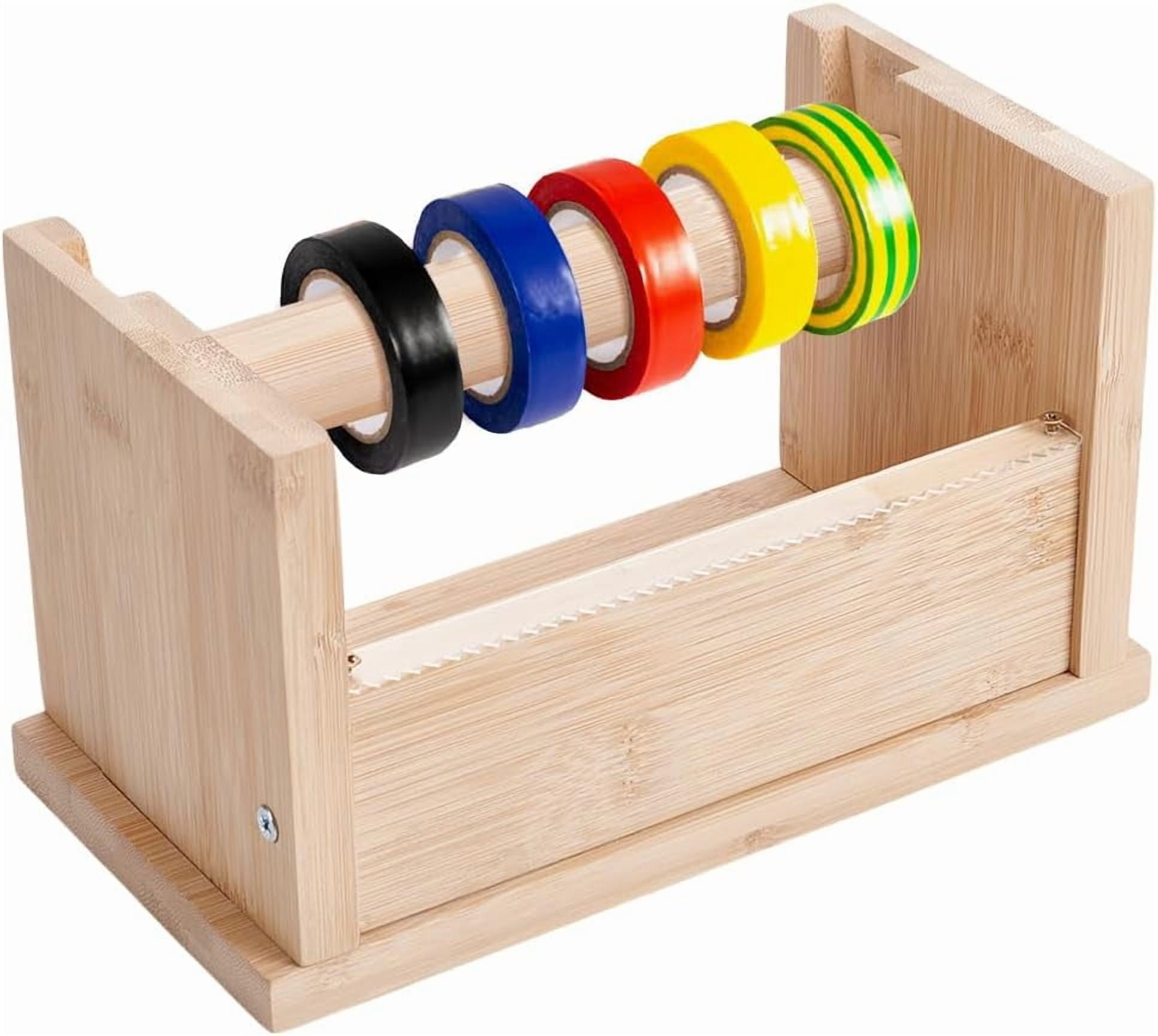 Wood Masking Tape Dispenser Craft Tape Dispenser Wood Adhesive Tape ...