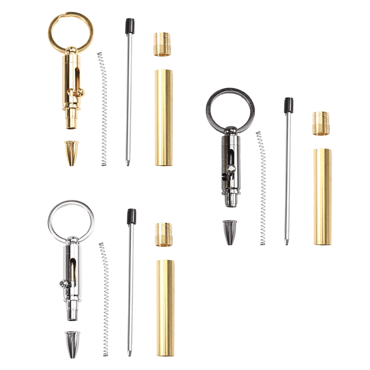 Wood Mini Bolt Pen/Keychain for Men Gift Woodturning Ballpoint Kit ...