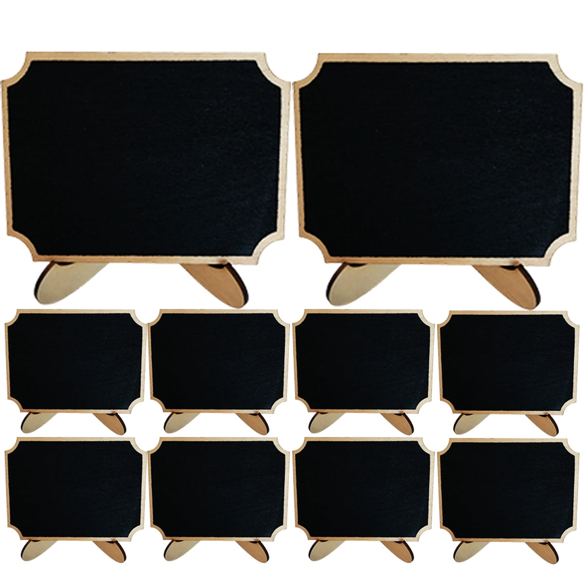 Wood Mini Chalkboard Signs With Support Easels, Rectangle Chalkboard ...