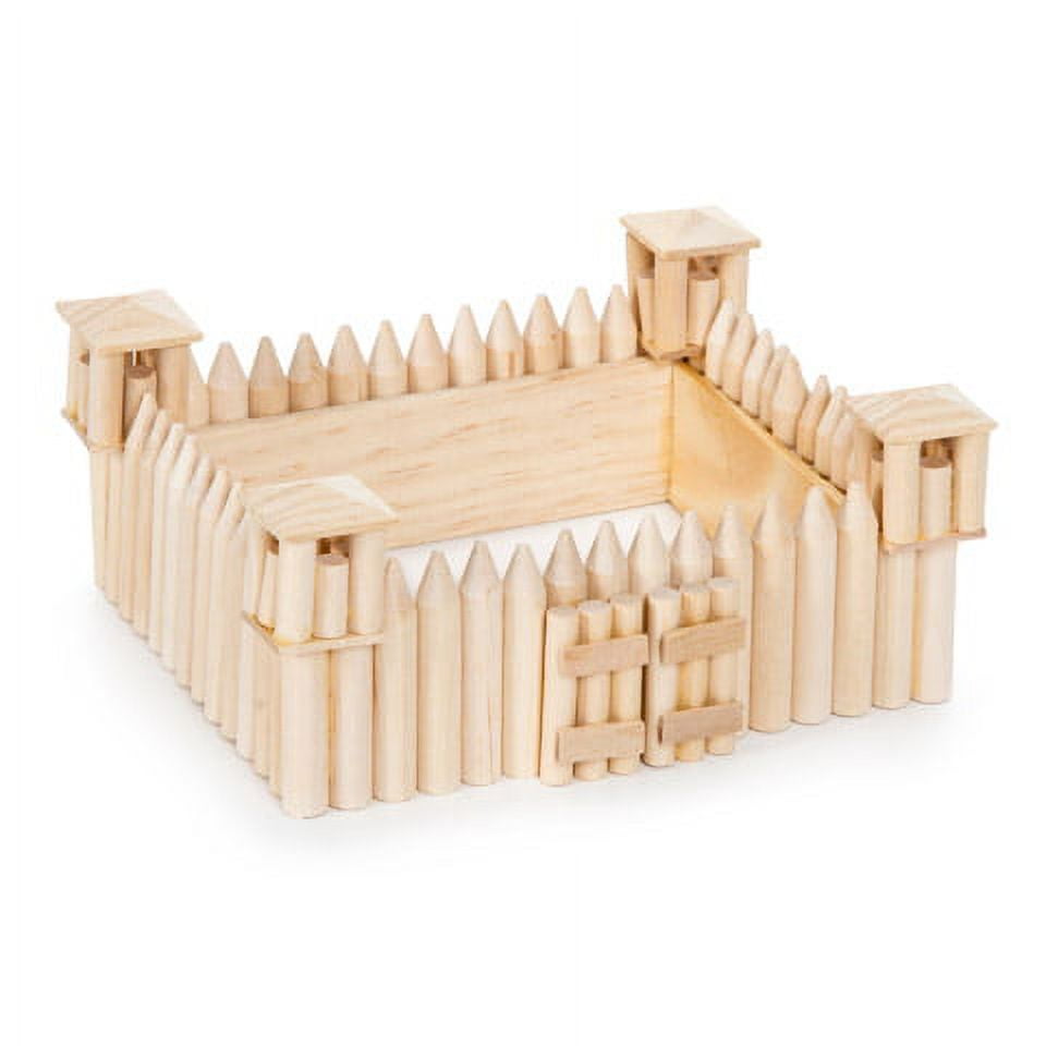 Wood Model Kit - Fort - 5-3/8 x 2-3/8 inches - Walmart.com