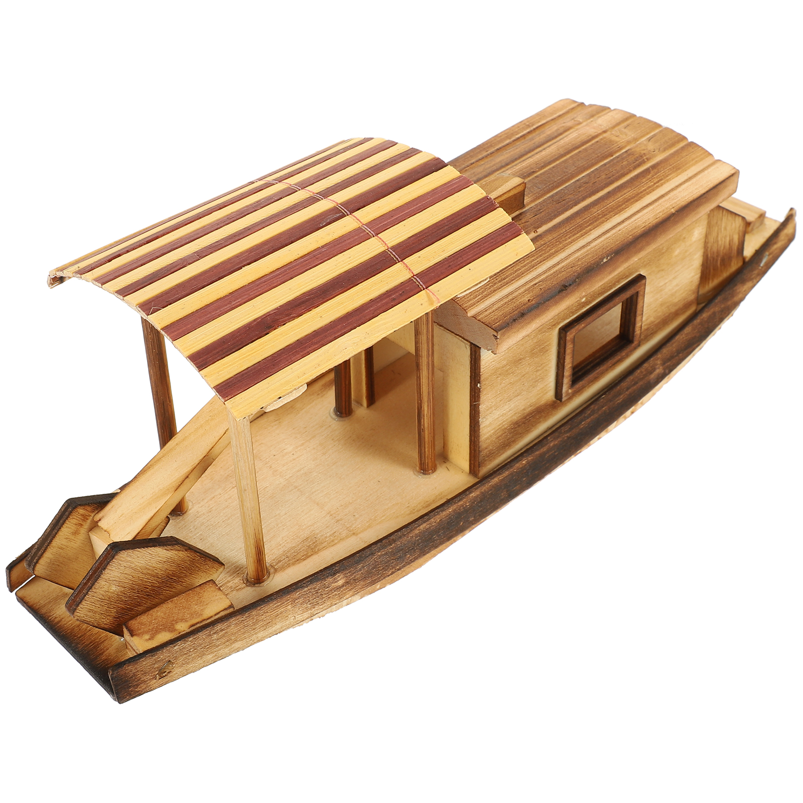 Wood Model Ship Kit Wooden Boat Fishing Raft Decor Child Man - Walmart.com