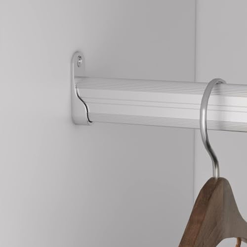 Wood Modular Closet System Wall Mounted 2 Drawers Walk in Clothes ...