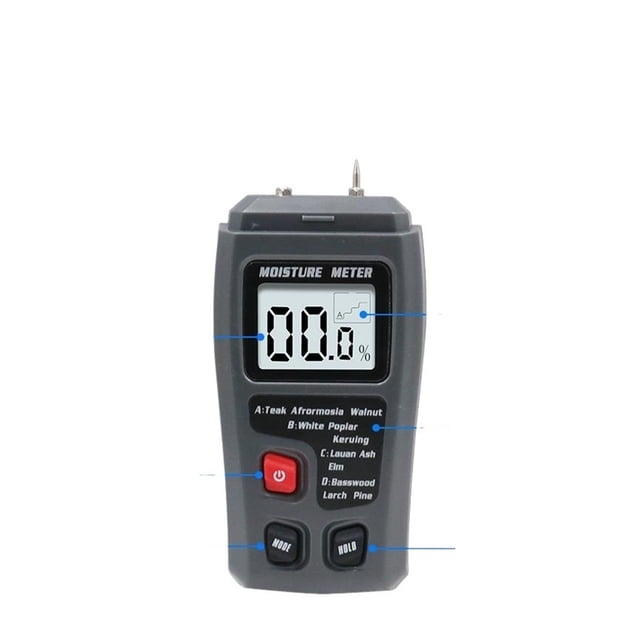 Wood Moisture Detection Tools Digital Moisture Meter Professional 0~99. ...