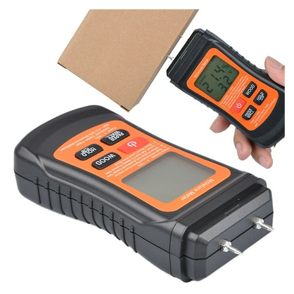 Wood Moisture Meter Backlit Digital Paper Humidity Tester with ...
