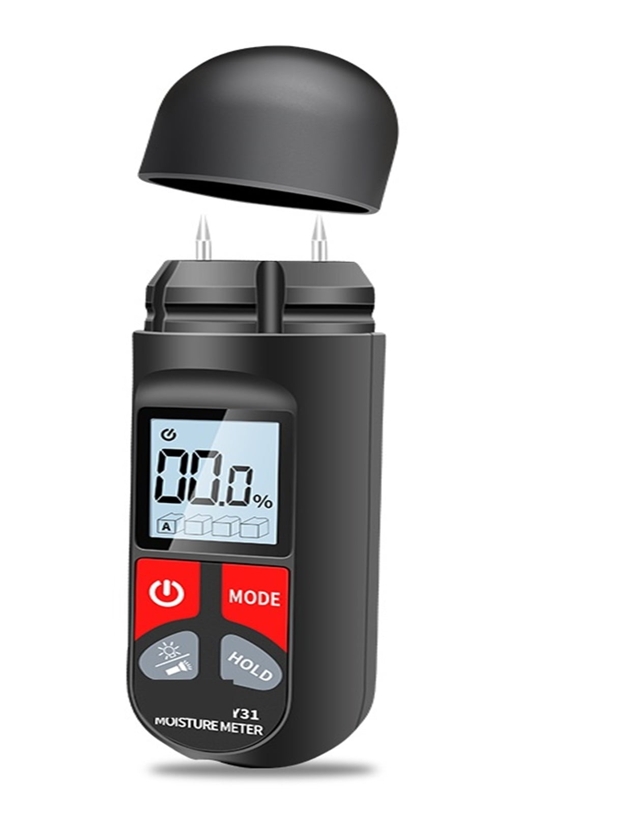 Wood Moisture Meter DY31 Portable Digital Hygrometer HD Backlight With ...