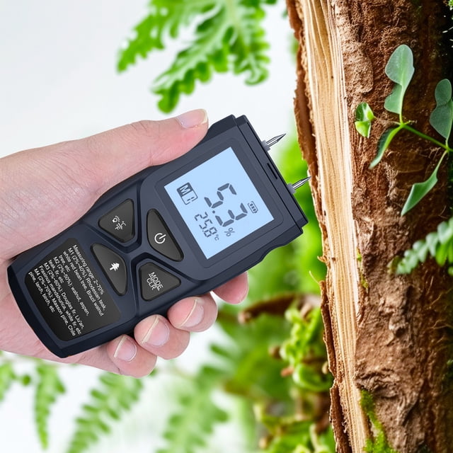 Wood Moisture Meter Digital Firewood Moisture Meter Precise Lumber ...