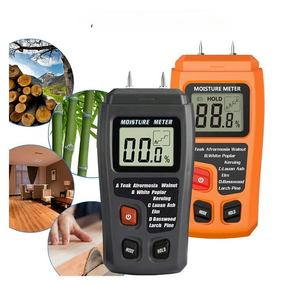 Wood Moisture Meter Digital Wood Humidity Tester Hygrometer 0~99.9% ...