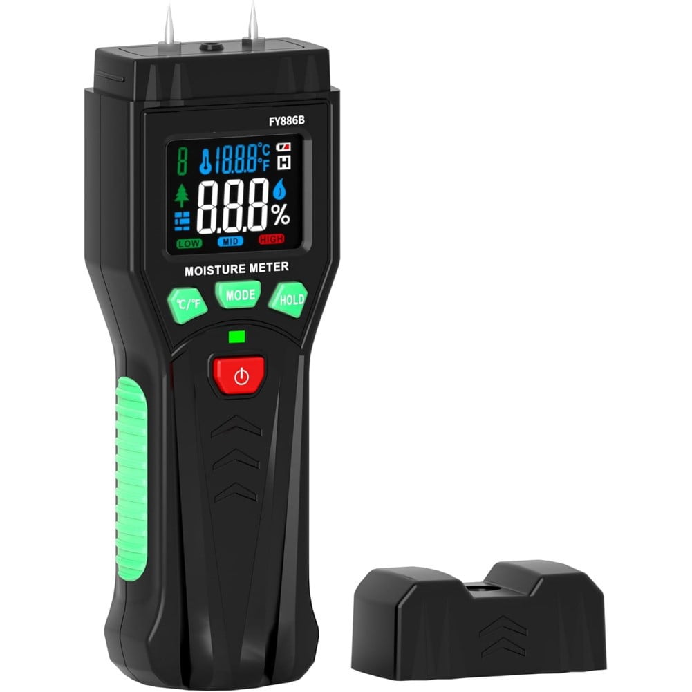 Wood Moisture Meter Firewood Moisture Tester Drywall Moisture Detector ...