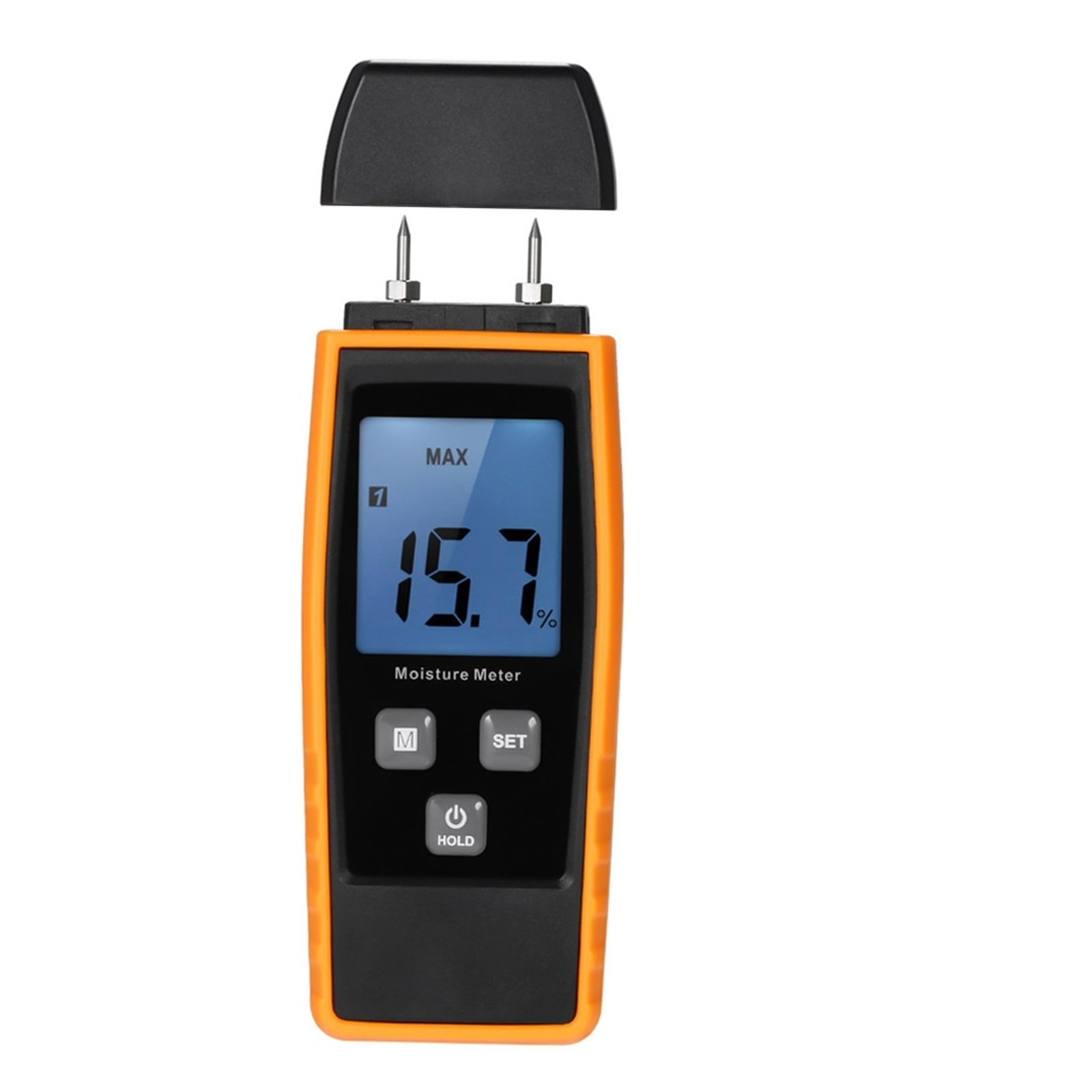 Wood Moisture Meter LCD Digital Damp Moisture Tester With Green ...