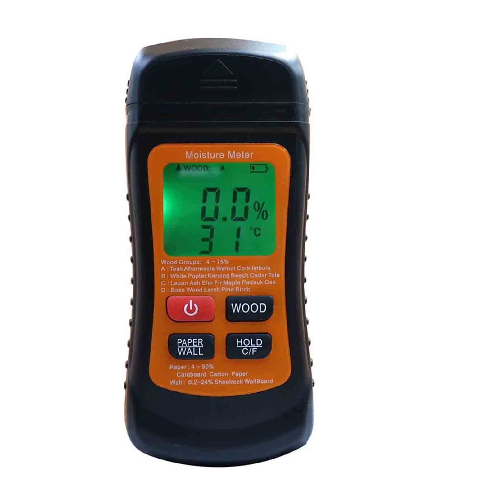 Wood Moisture Meter LCD Digital Damp Moisture Tester With Green ...