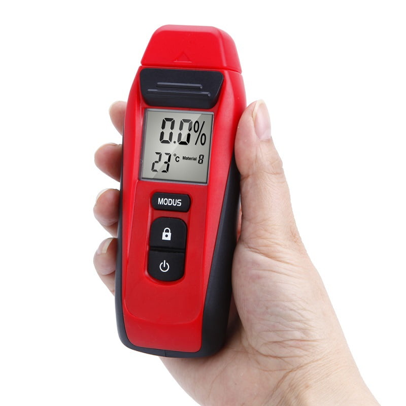 Wood Moisture Meter, Mini Portable Digital Tester 9V DC Digital ...