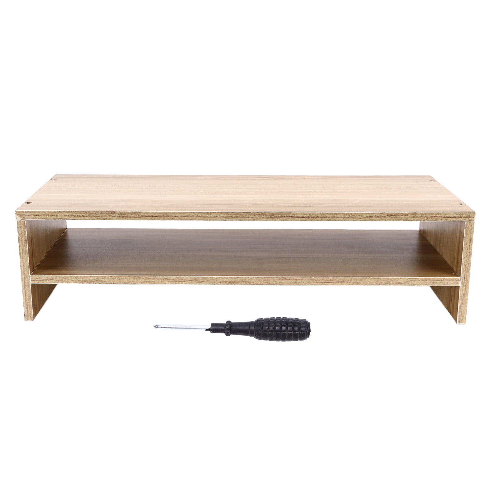 Wood Monitor Riser Stand Multifunctional Dual Storage Racks for Laptop ...