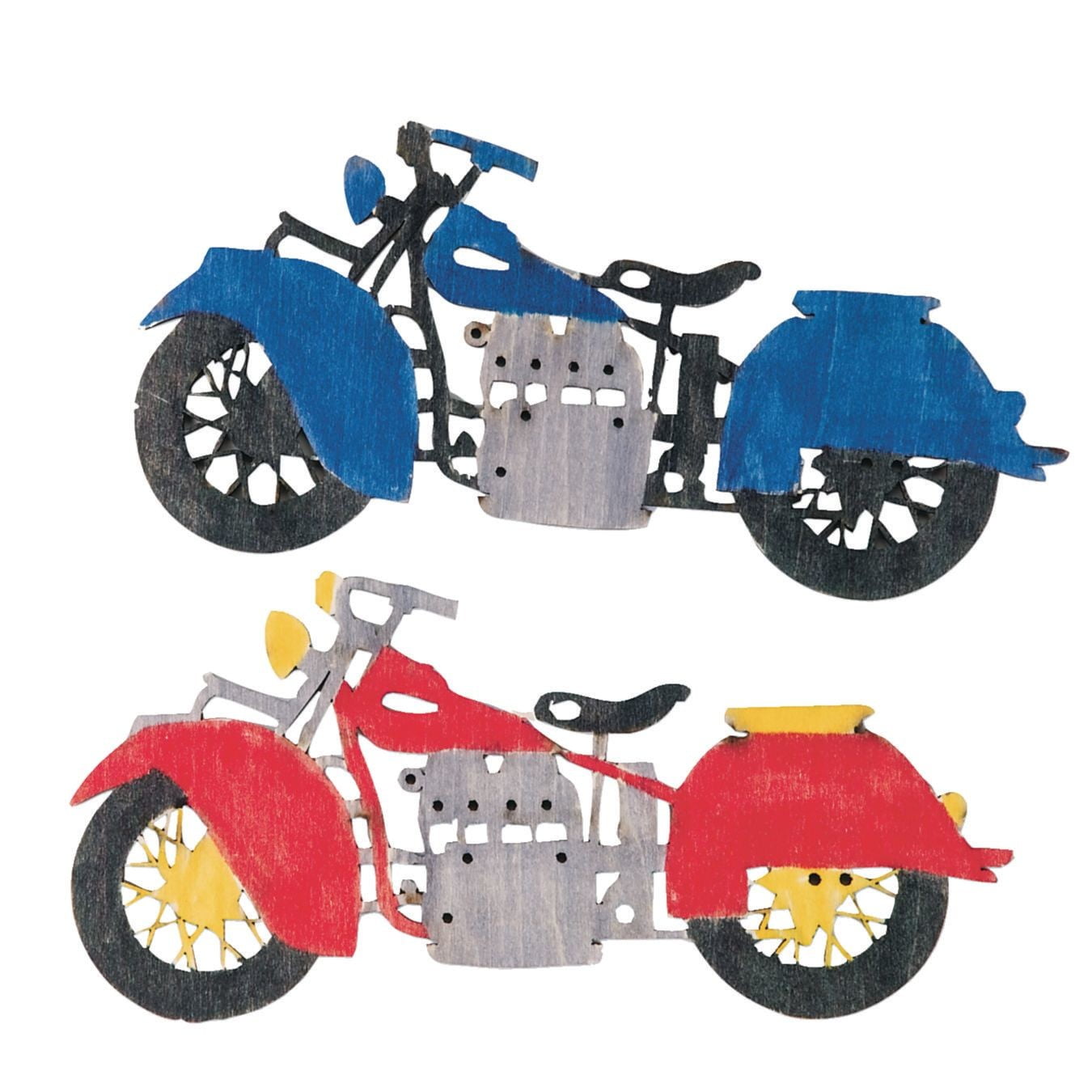 Wood Motorcycle Craft Kit (Pack of 12) - Walmart.com