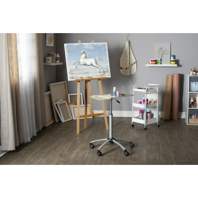Wood Museum Art Display Easel for Artists and Galleries (60.25" Tall ...