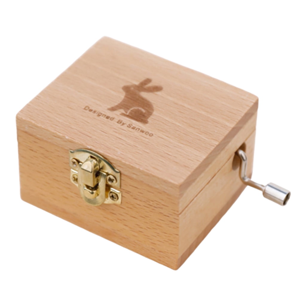 Wood Music Boxes,Laser Engraved Vintage Wooden Sunshine Musical Box ...