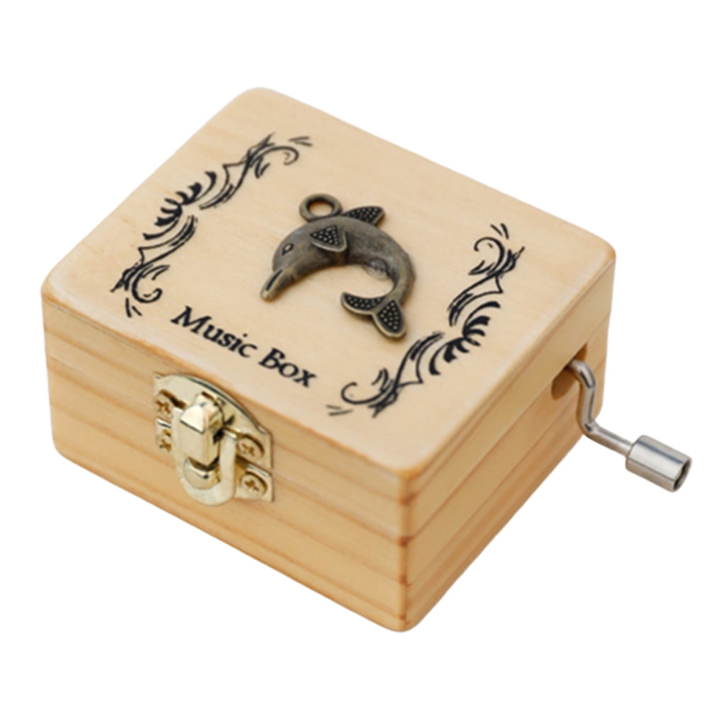 Wood Music Boxes,Laser Engraved Vintage Wooden Sunshine Musical Box ...