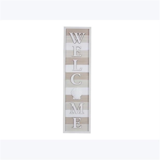 Wood Nautical Wall & Door Leaner 3D Letters Welcome Sign - Walmart.com