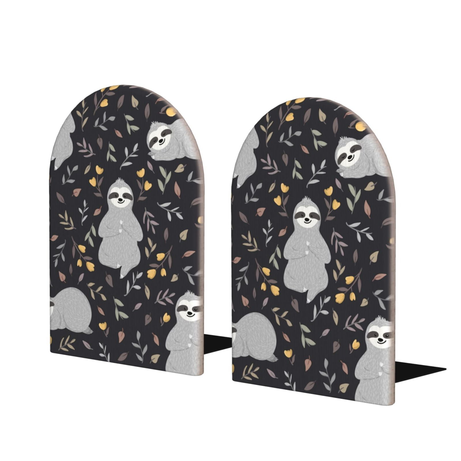 Wood Non-Skid Bookend For Shelves Heavy Duty Book Stand For Cds ...