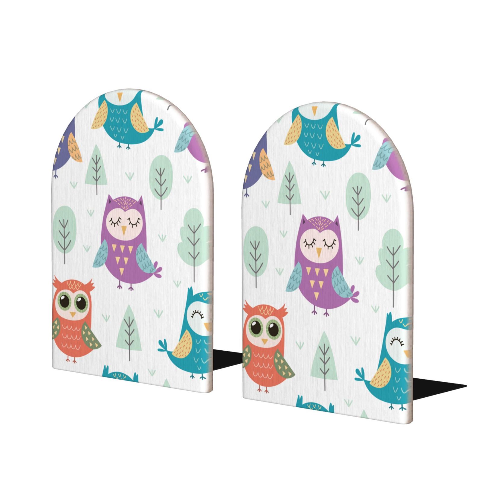 Wood Non-Skid Bookend For Shelves Heavy Duty Book Stand For Cds ...