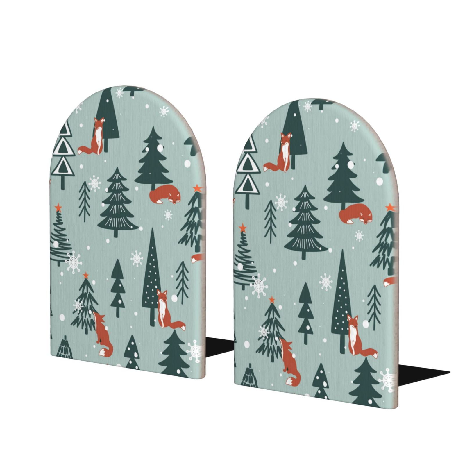 Wood Non-Skid Bookend For Shelves Heavy Duty Book Stand For Cds ...