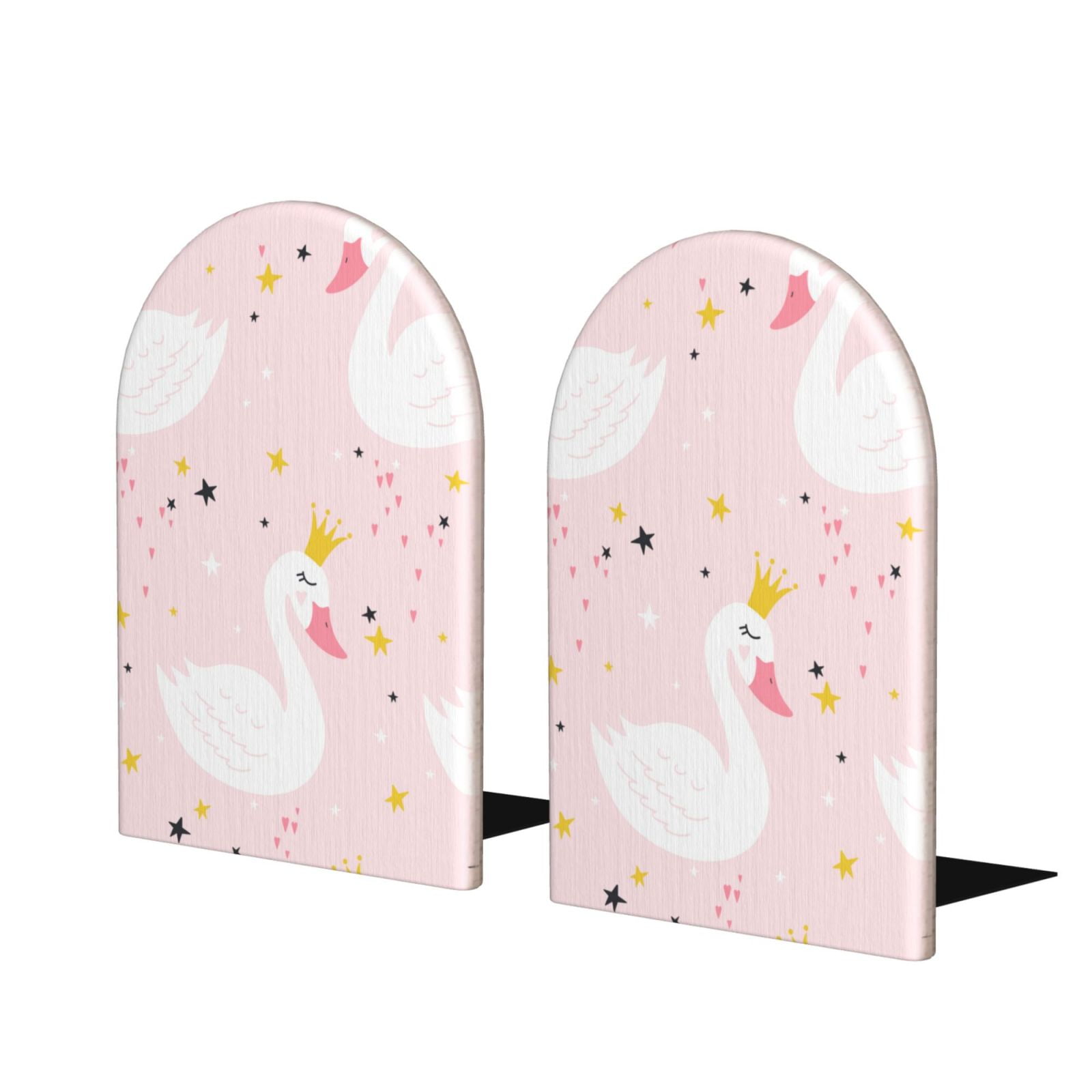 Wood Non-Skid Bookend For Shelves Heavy Duty Book Stand For Cds ...