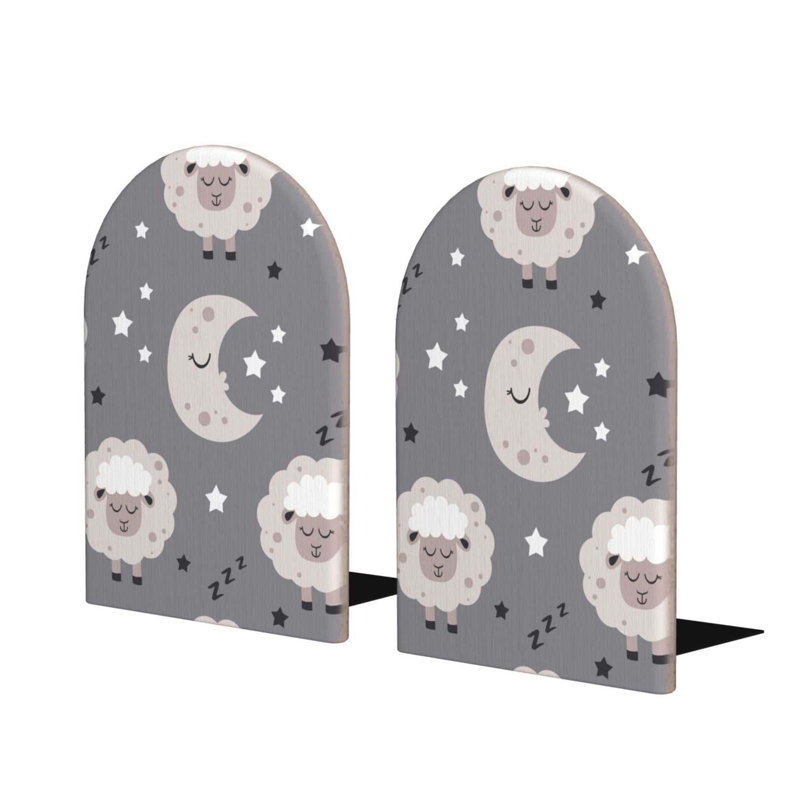 Wood Non-Skid Bookend For Shelves Heavy Duty Book Stand For Cds ...