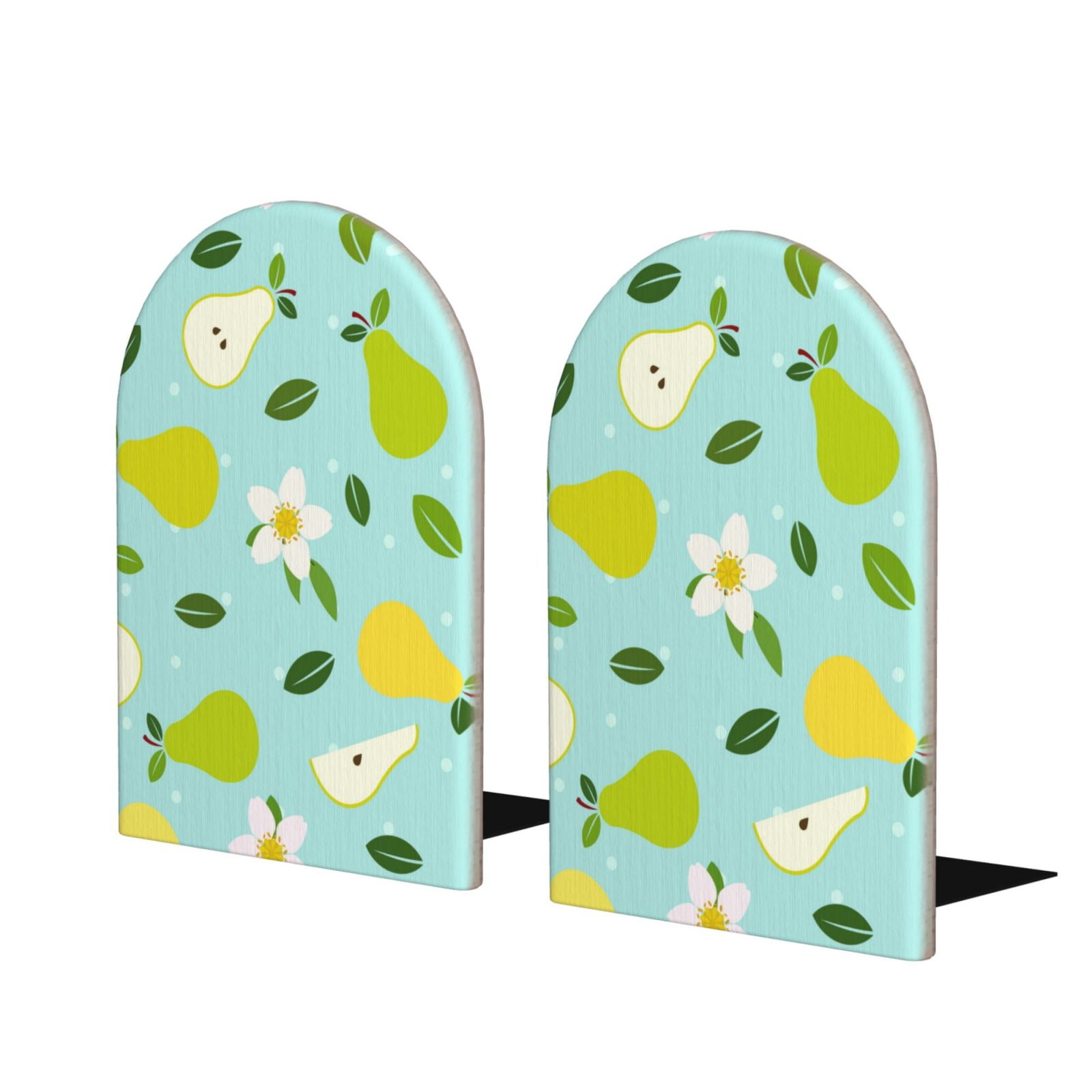 Wood Non-Skid Bookend For Shelves Heavy Duty Book Stand For Cds ...