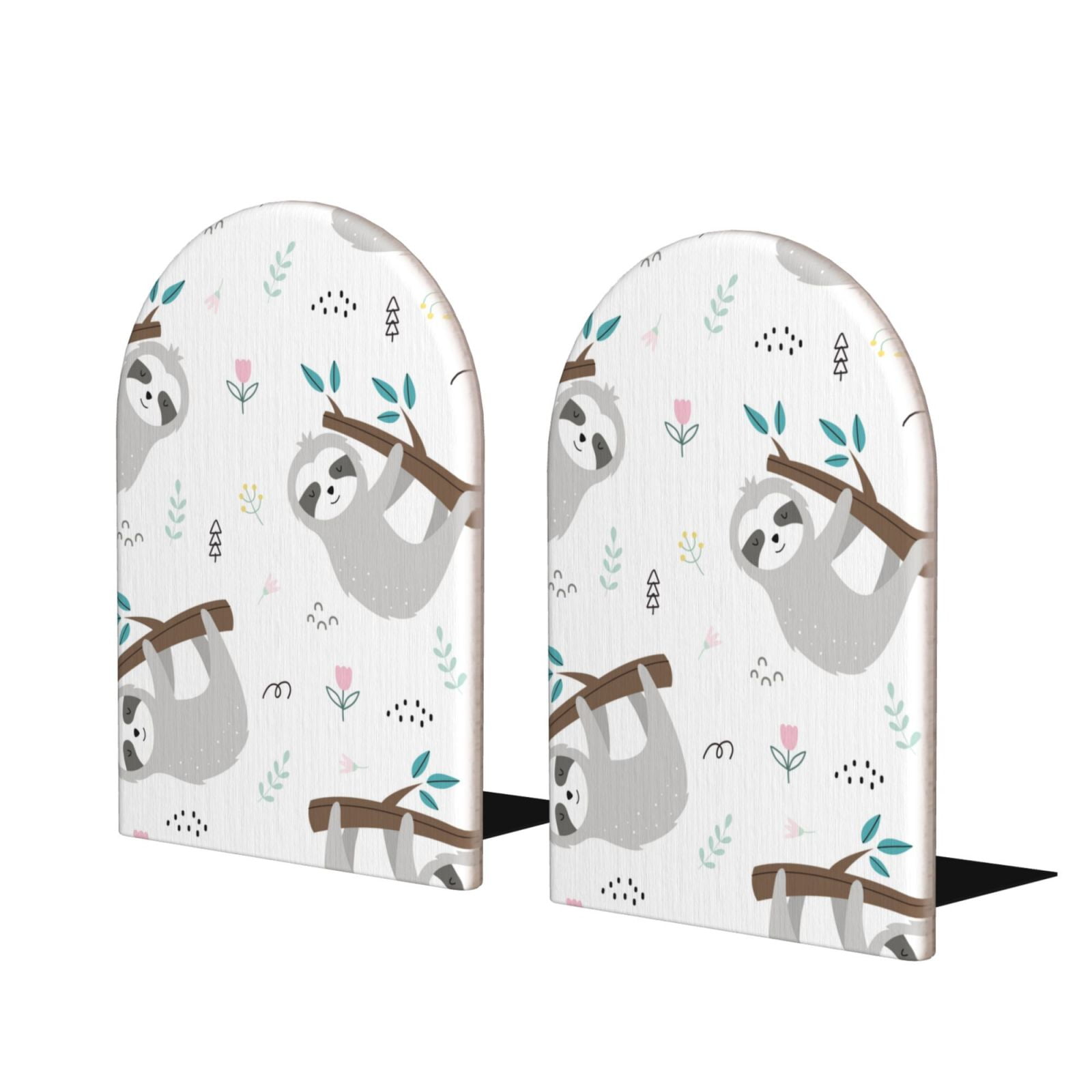 Wood Non-Skid Bookend For Shelves Heavy Duty Book Stand For Cds ...