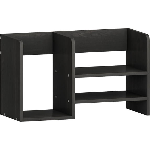 Wood Office Desk Organization with Three Storage Apartments, Desktop ...