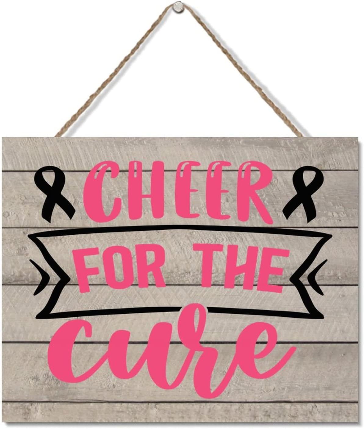 Wood Pallet Plaque Breast Cancer Awareness Survivor Hanging Sign 8X10In ...