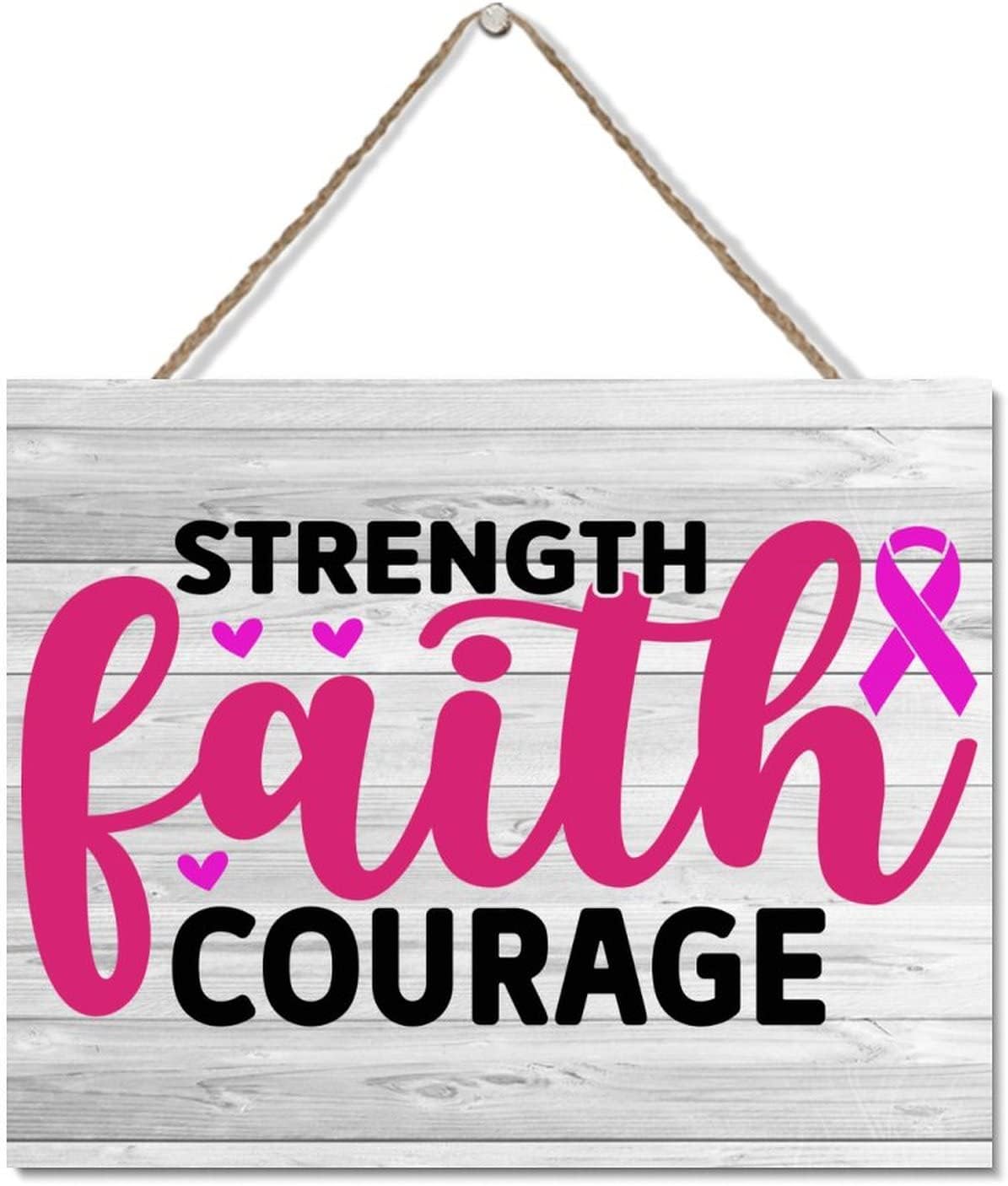 Wood Pallet Plaque Breast Cancer Awareness Survivor Hanging Sign 8X10In ...