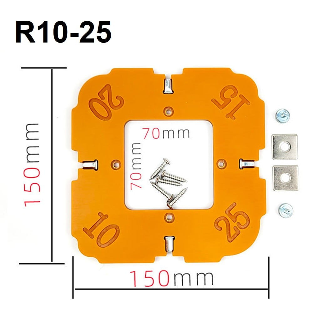 Wood Panel Radiu Quick-Jig Router Table Bit Jig Corner Template ...