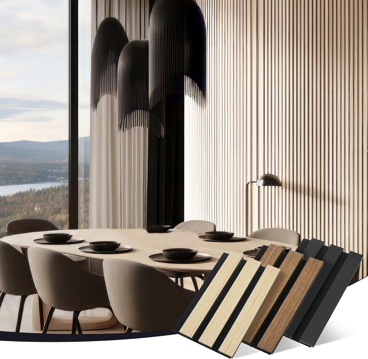 Wood Panels for Wall and Ceiling, 4.92"x 7.68" Wall Panels for Interior ...